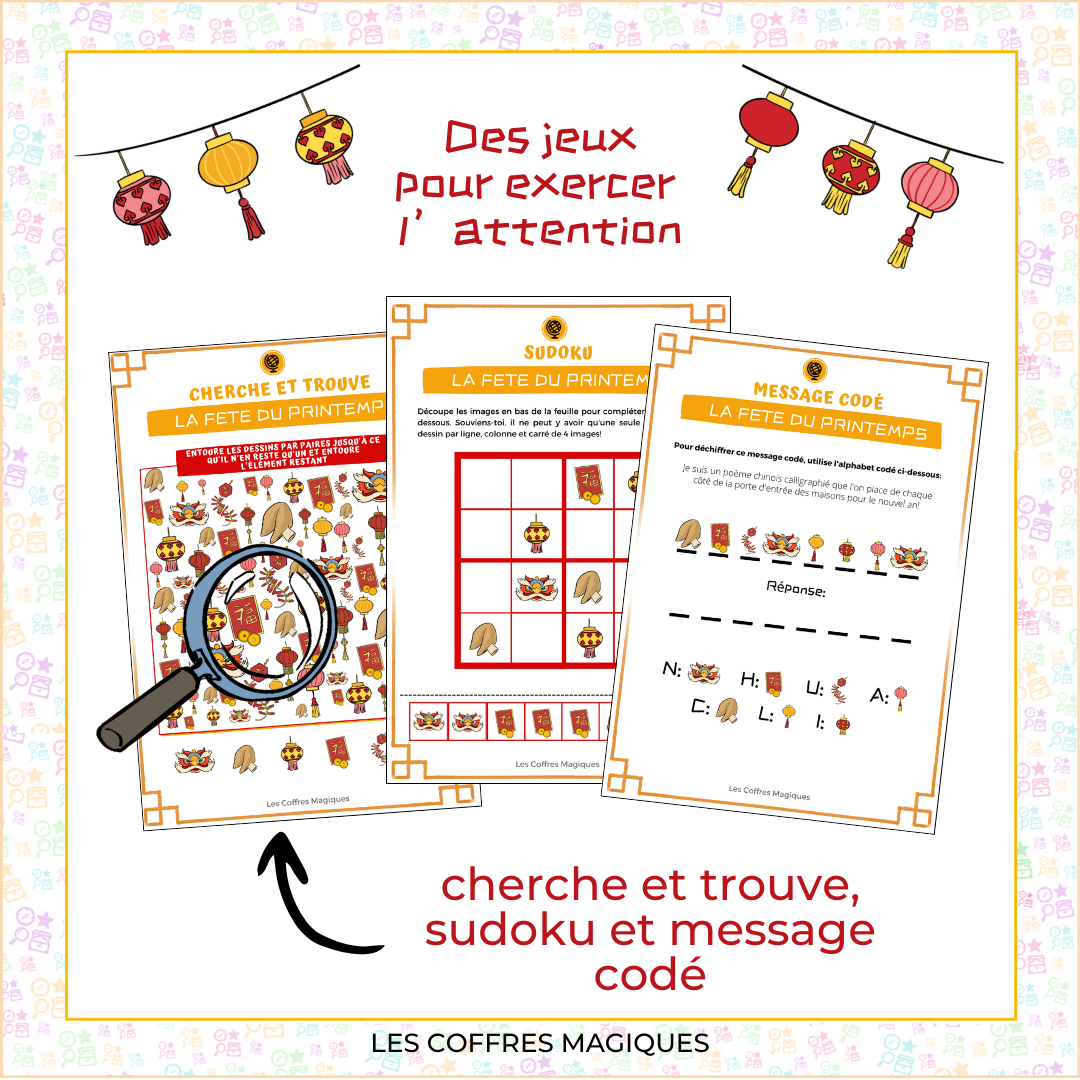 Kit d'activités nouvel an chinois - Les Coffres Magiques