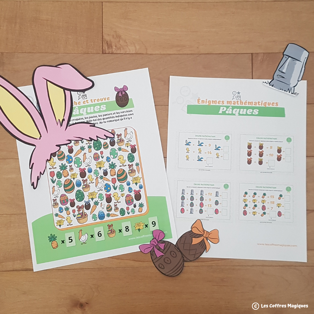 Kit de jeux à imprimer pour Pâques - Les Coffres Magiques